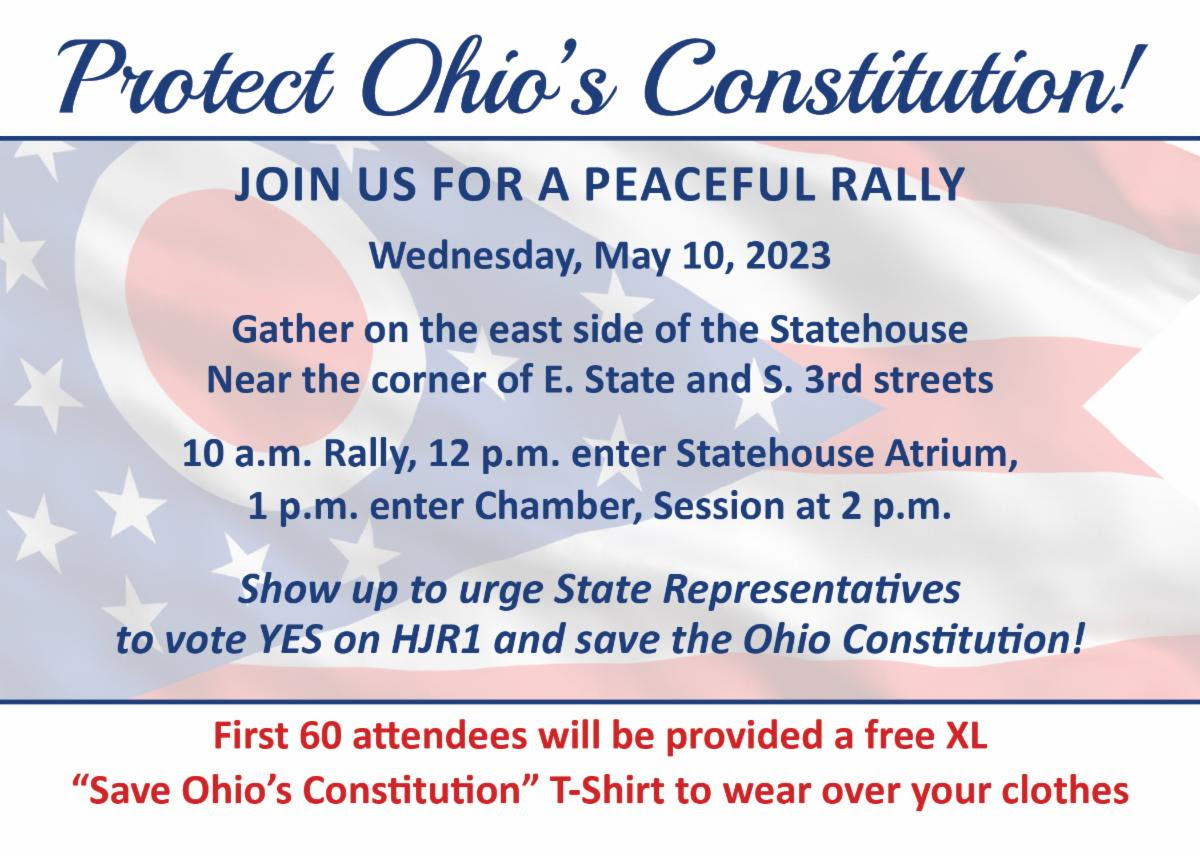 Join Us! Protect Ohio's Constitution Rally! - Cincinnati Right to Life