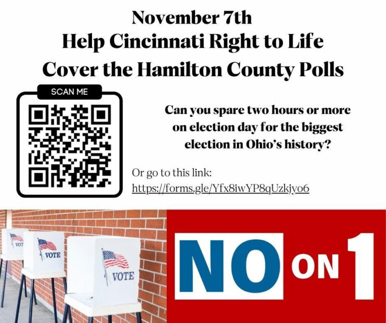 Cincinnati Right to Life Needs Your Help on Election Day - Cincinnati ...