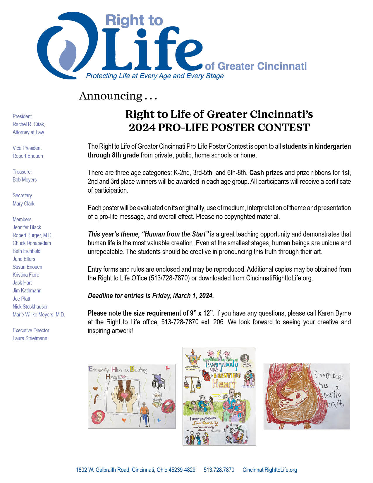 Cincinnati Right to Life's 2024 PRO-LIFE POSTER CONTEST - Cincinnati ...